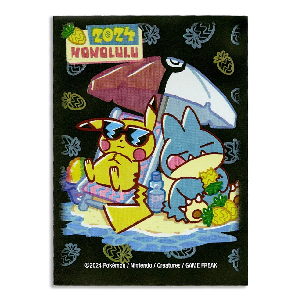 2024 Pokemon Worlds Honolulu Exclusive Munchlax & Pikachu Sleeves 65ct ...